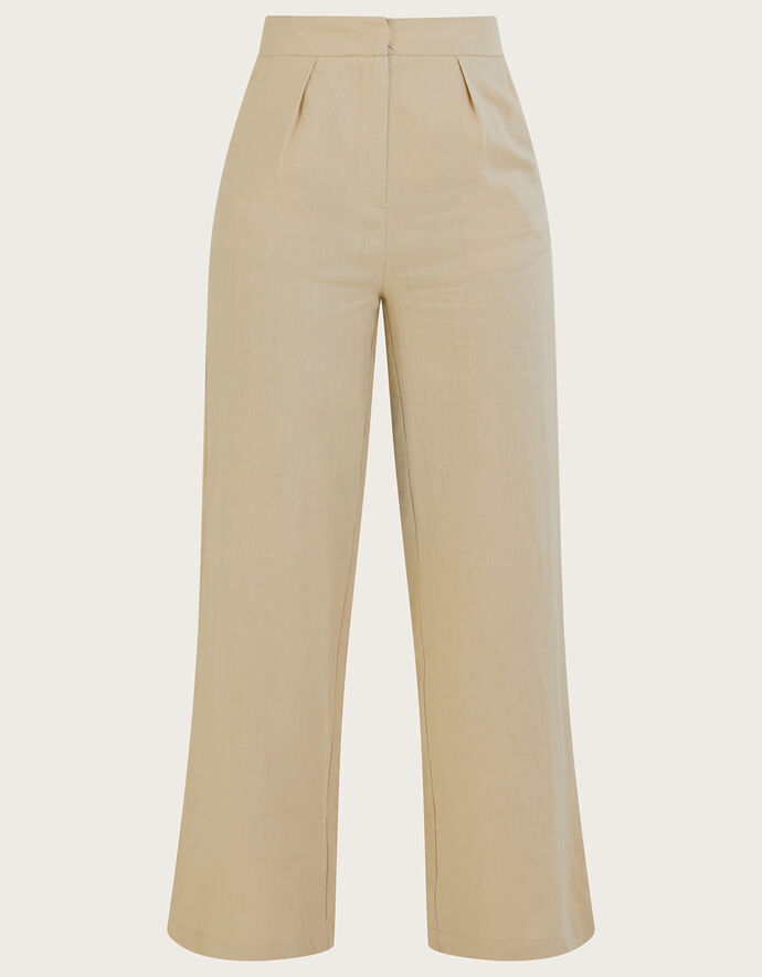 Jenny Shorter Length Trousers Natural