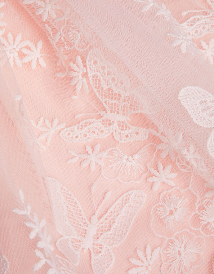 May Butterfly Lace Border Dress Pink