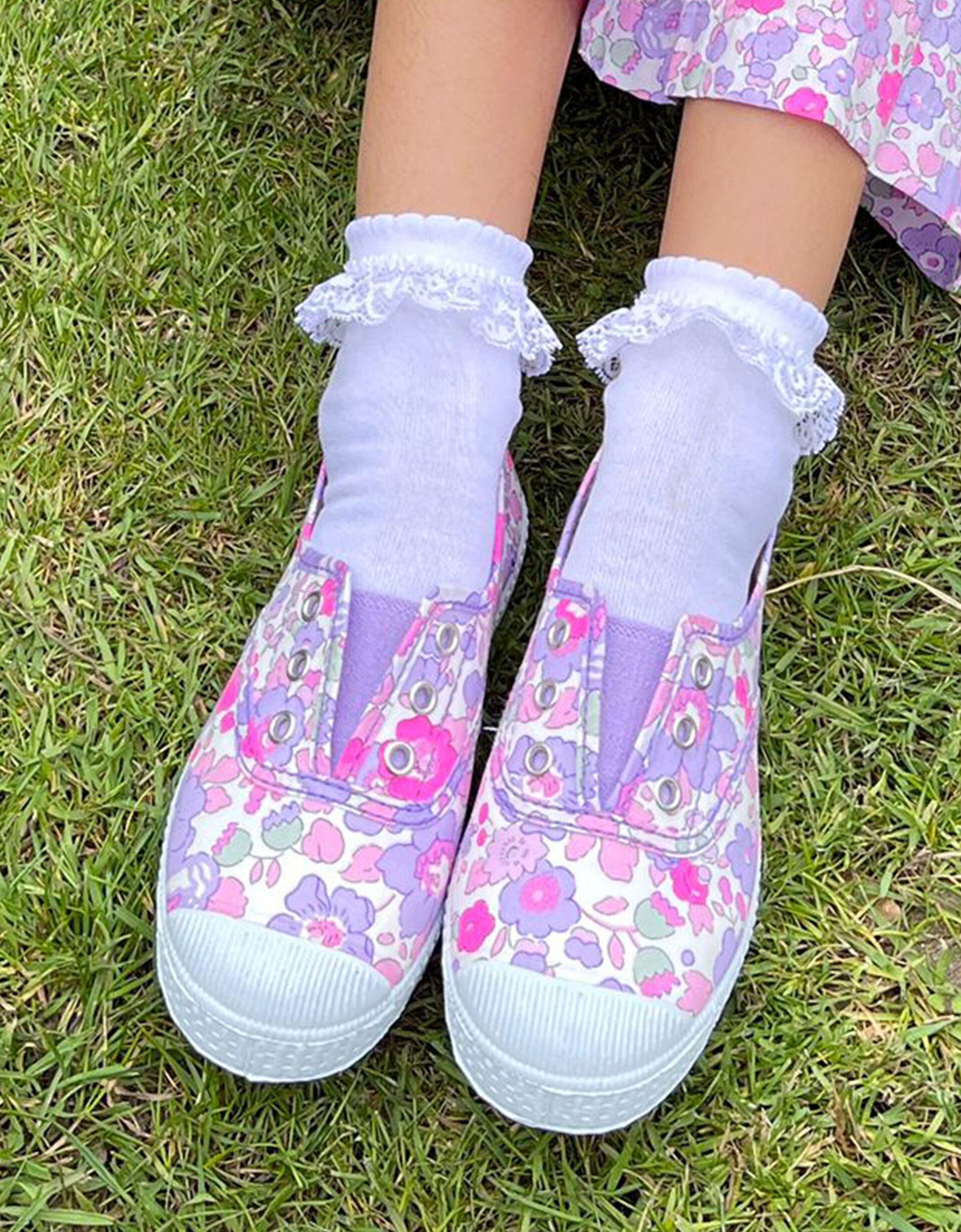 Hampton Canvas Plum Plimsolls Purple