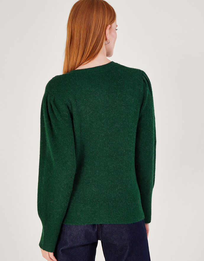 Beau Bird Embellished Cardigan Green | Cardigans | Monsoon UK.