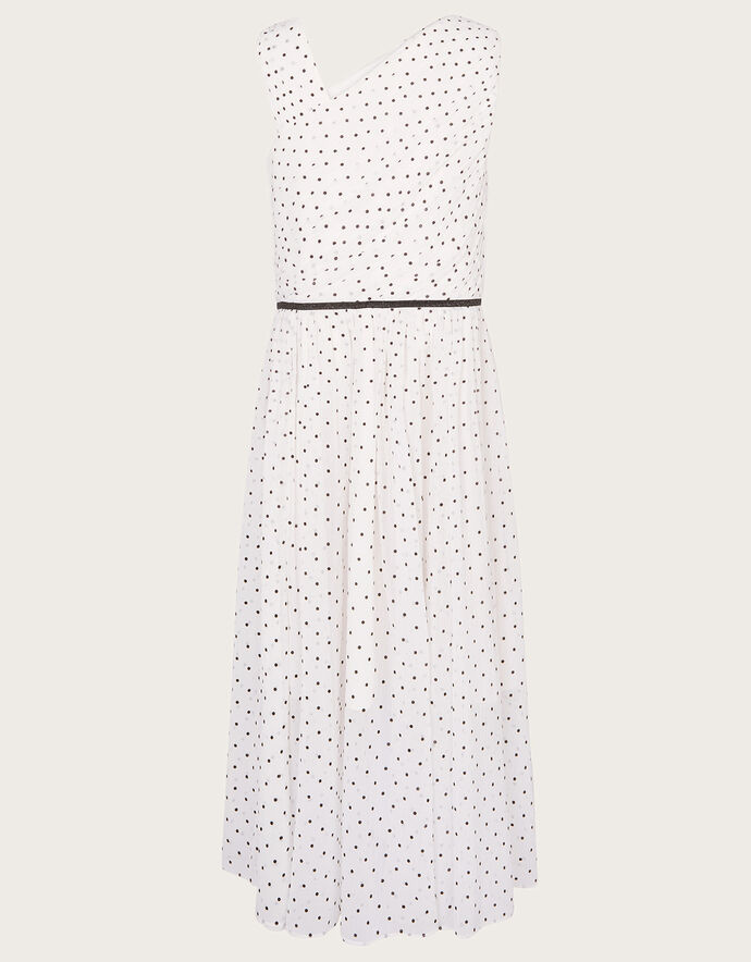 Abigail Polka Dot Prom Dress Ivory