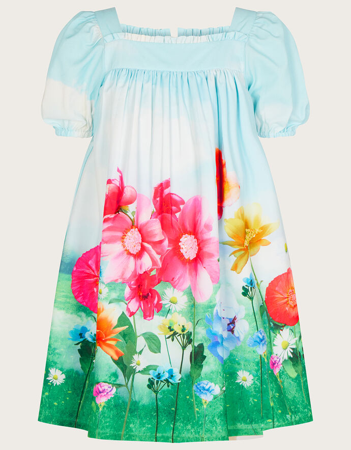 Floral Meadow Dress Blue