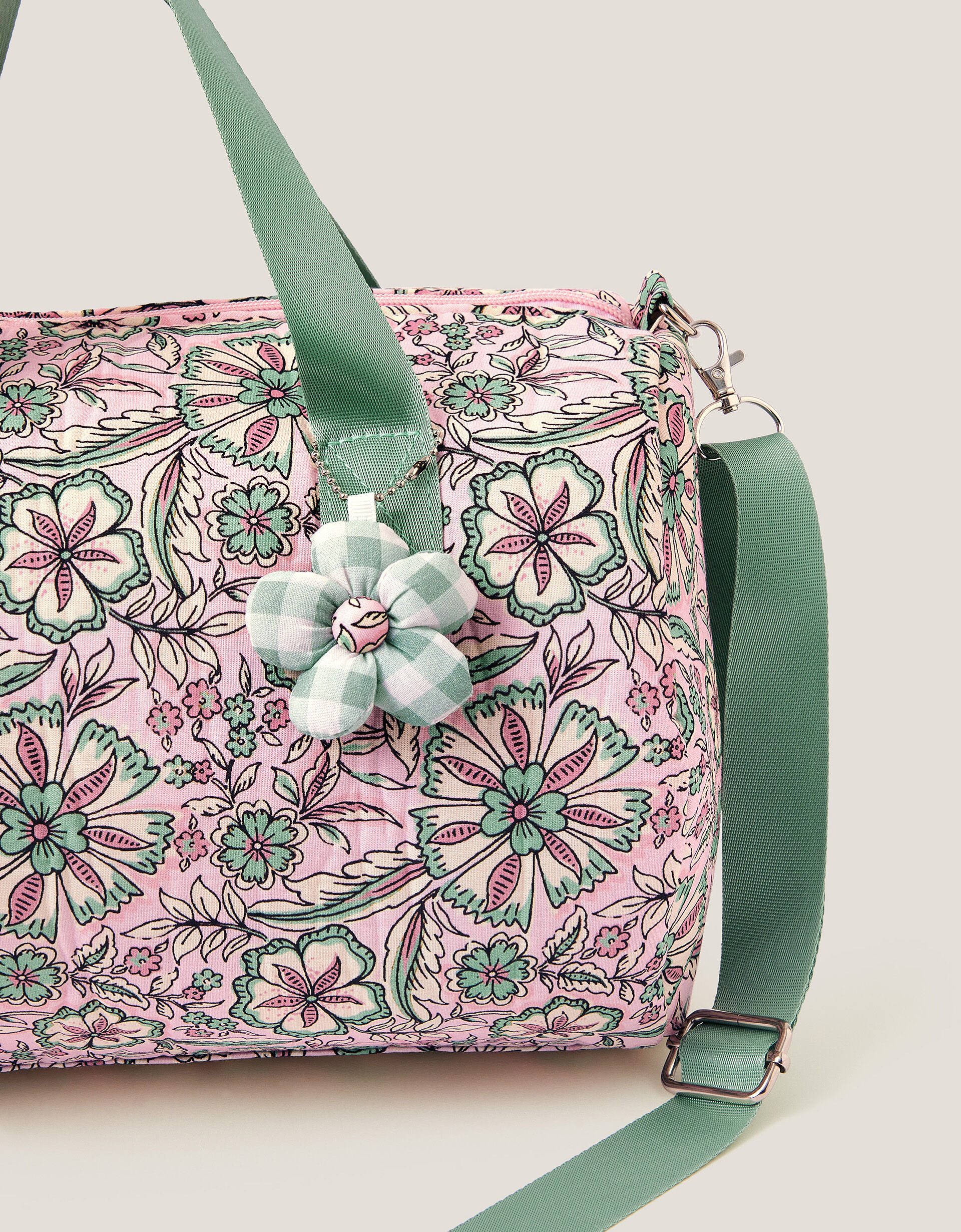 Floral Print Duffle Bag