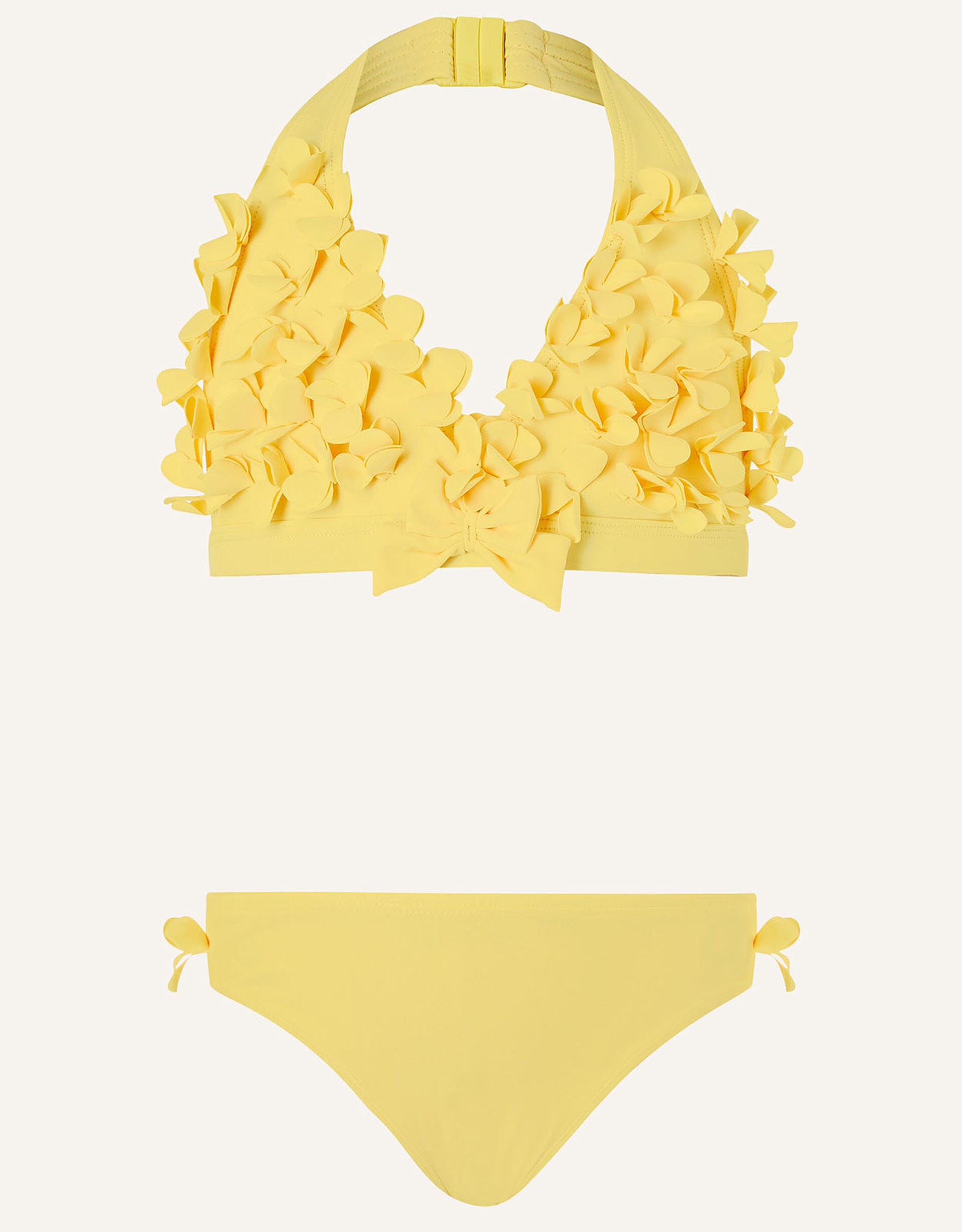 3D Flower Bikini Set Yellow | Girls' Beach & Swimwear | Monsoon UK.
