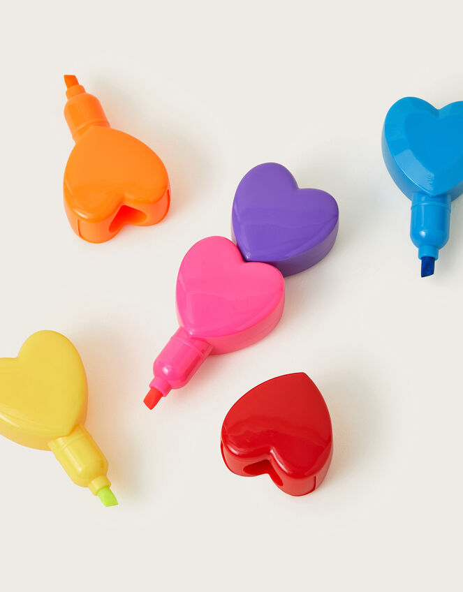 Stackable Heart Highlighter Pens | Accessories | Monsoon UK.