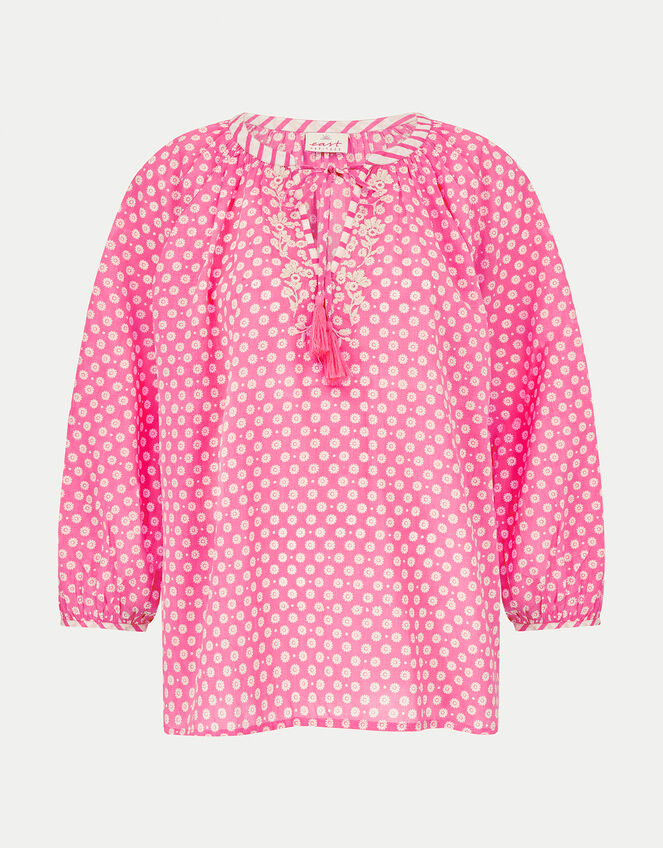 East Millie Floral Blouse Orange