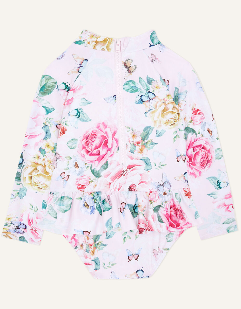 Baby Floral Sunsafe Swimsuit Pink | Baby Girl Beach & Swimwear ...