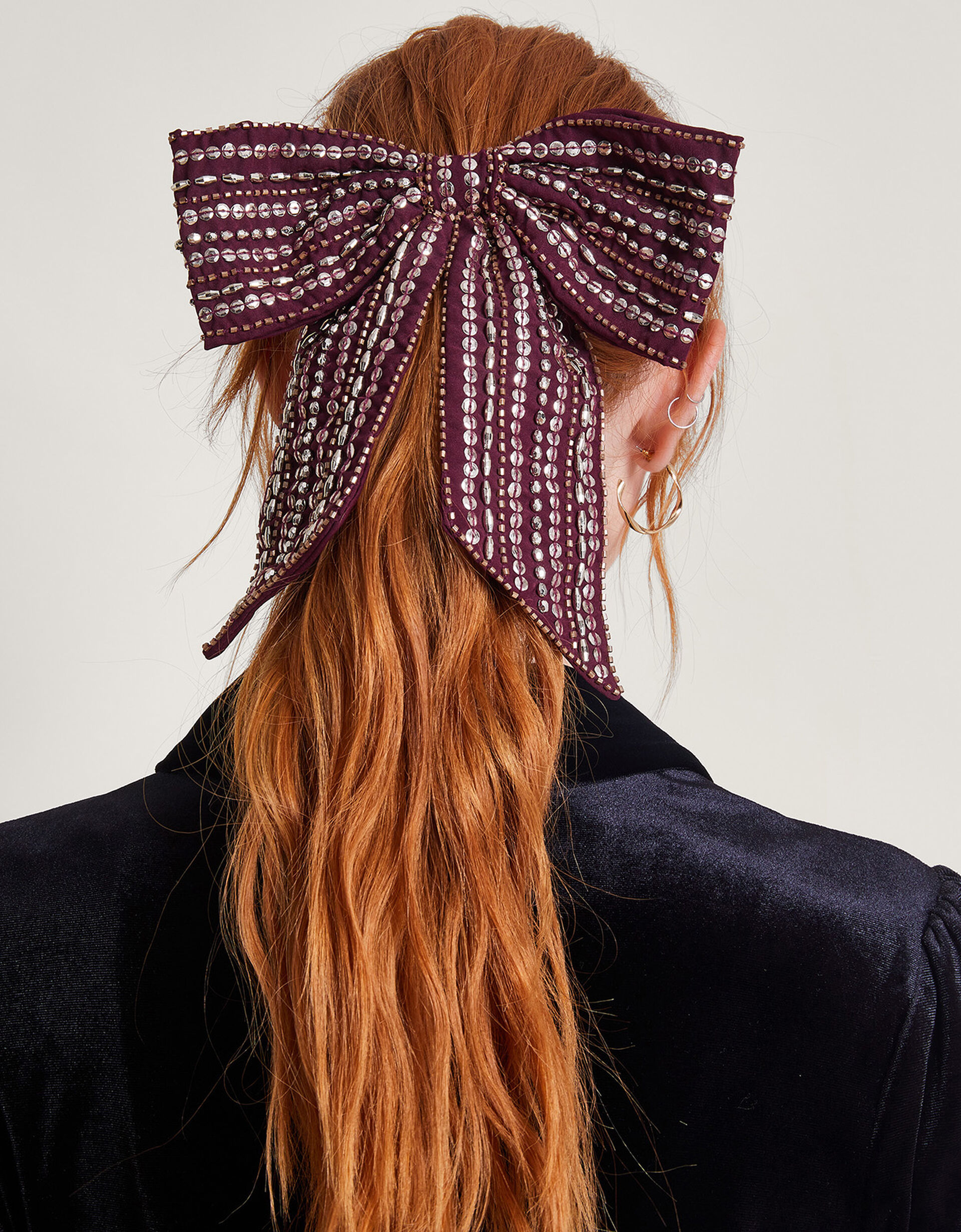 Beaded Hair Bow