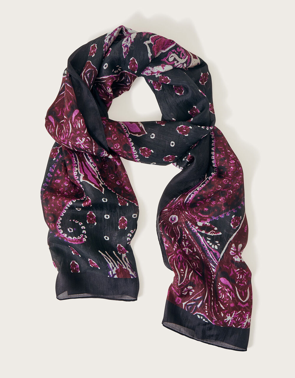 Paisley Silk Scarf | Accessories | Monsoon UK.