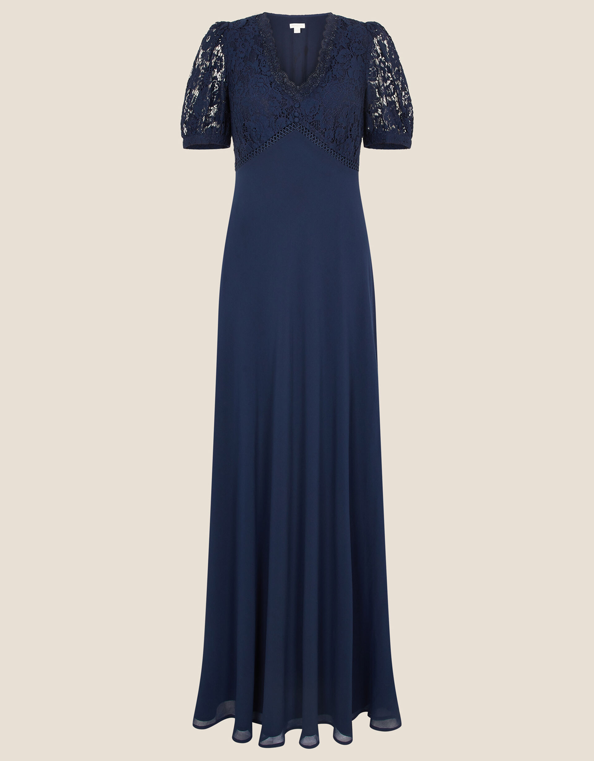 Laura Lace Maxi Dress Blue