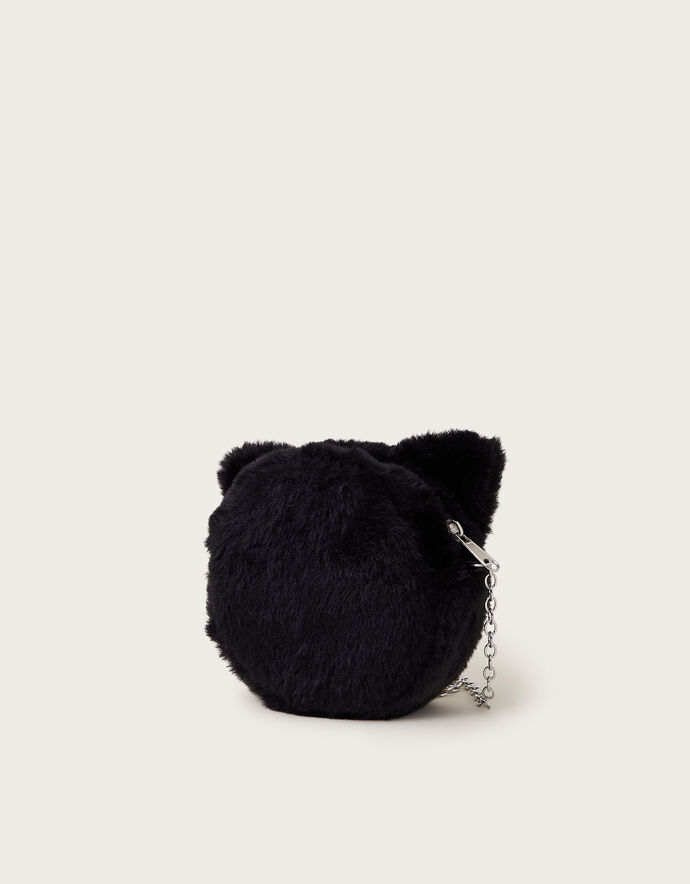 Round Faux Fur Cat Bag | Accessories | Monsoon UK.