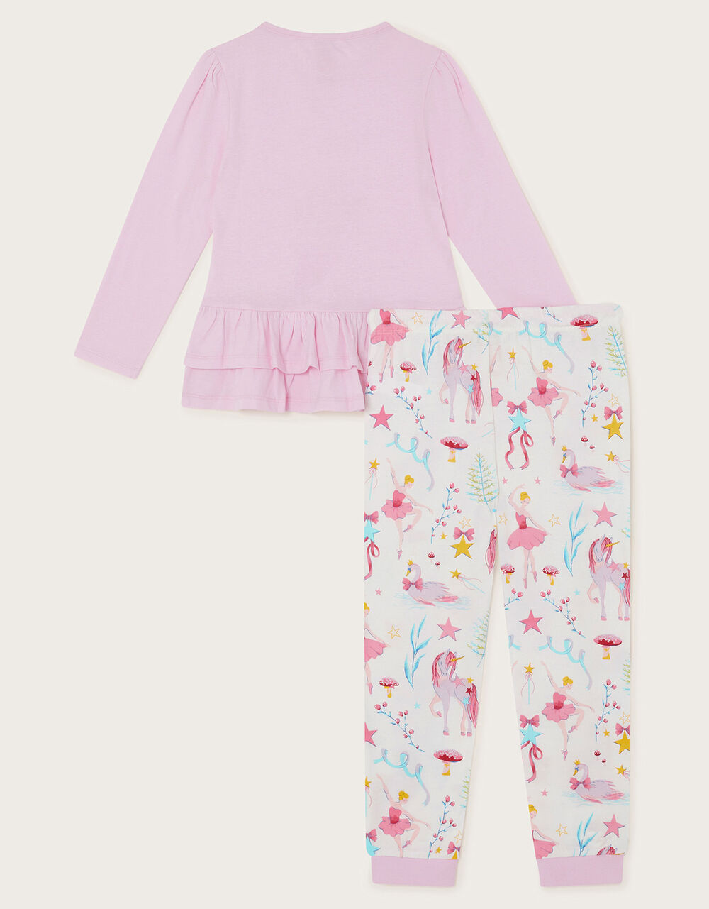 Ballerina Jersey 3D Pyjamas Pink | Girls' Nightwear | Monsoon UK.