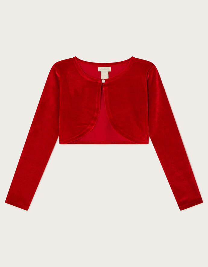 Velvet Niamh Cardigan Red