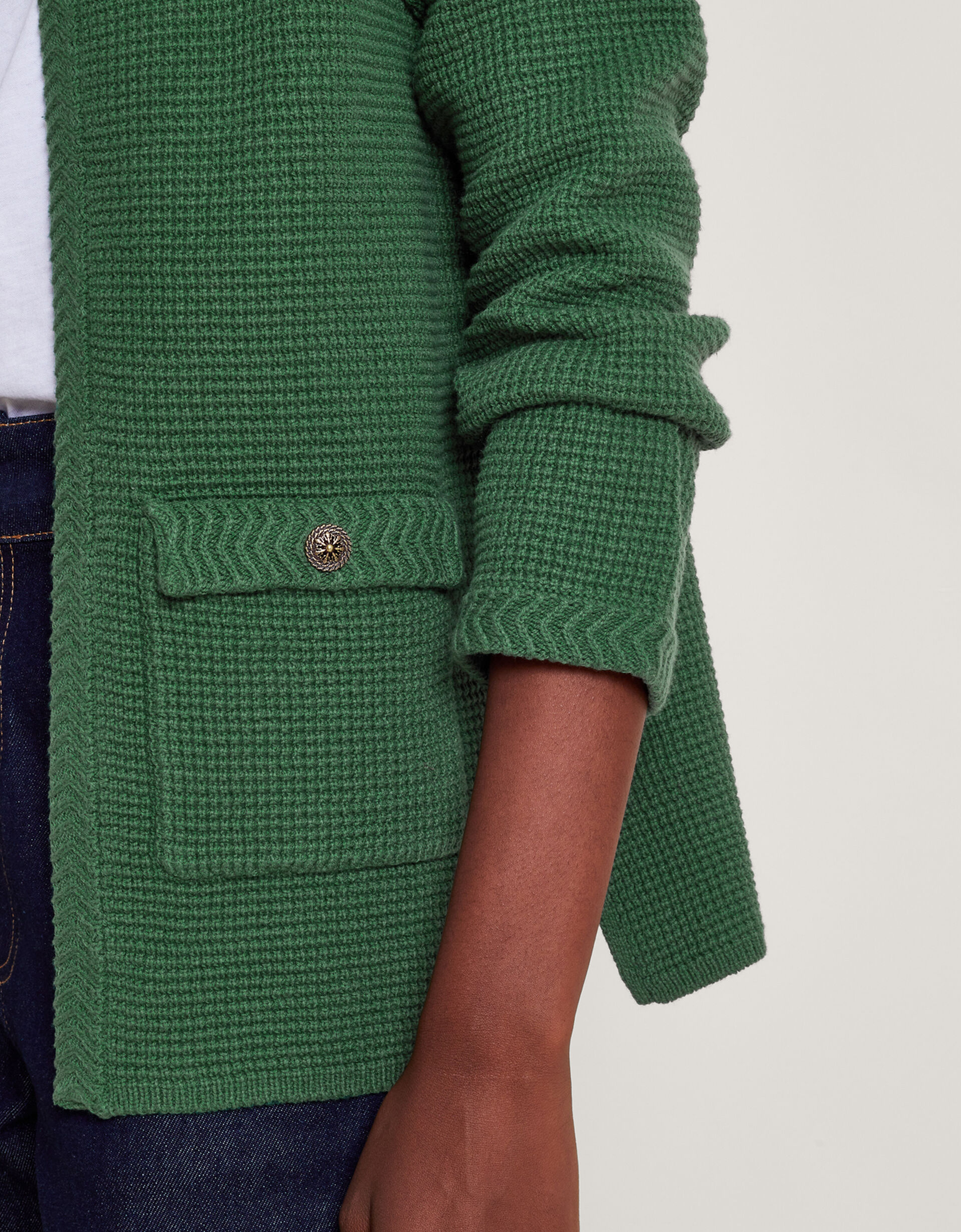 Tabby Textured Cardigan Green | Cardigans | Monsoon UK.
