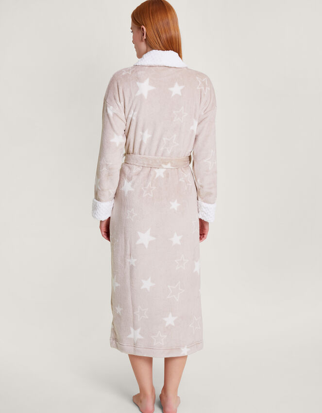 Star Print Dressing Gown Brown | Robes And Dressing Gowns | Monsoon UK.