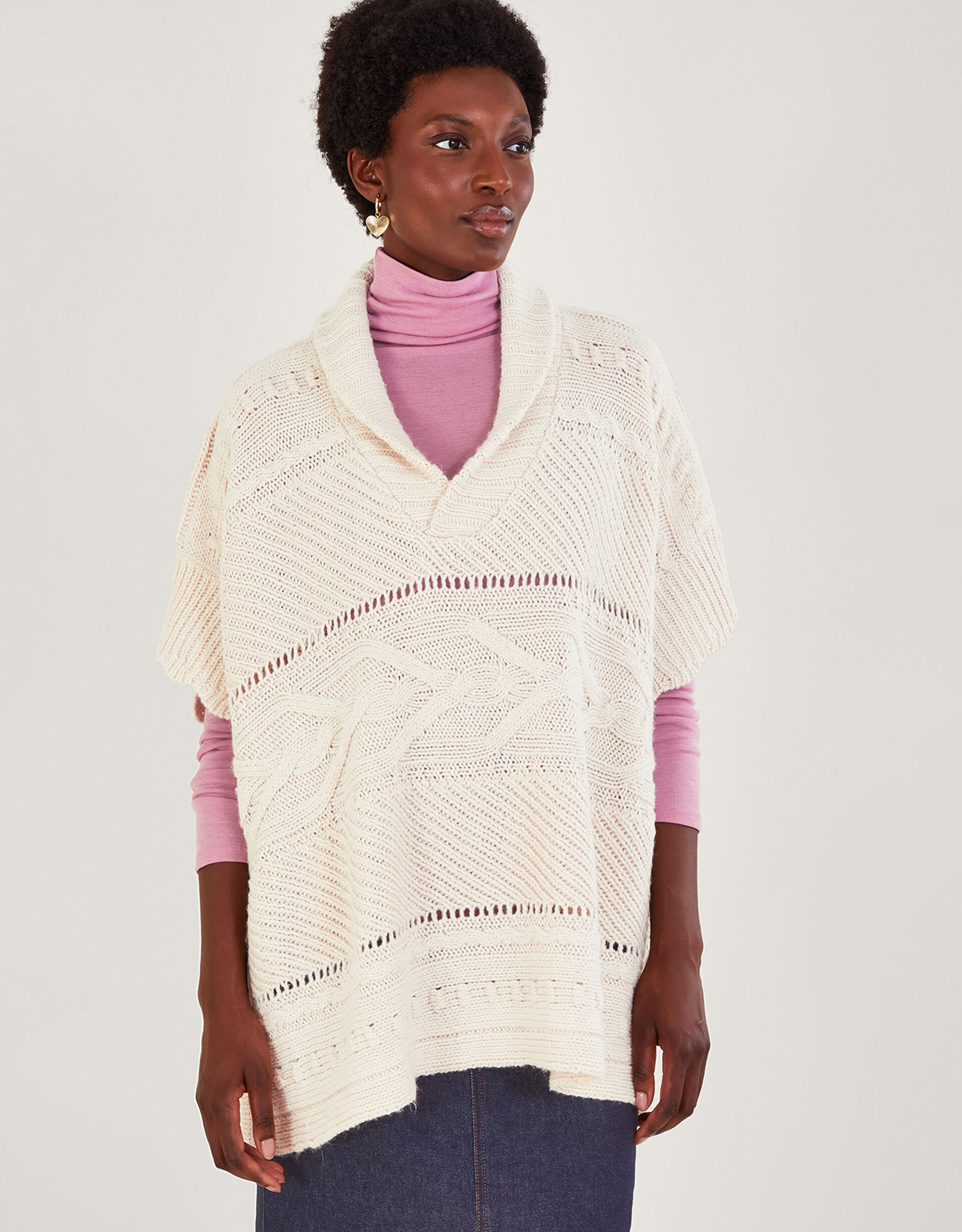 Shelby Shawl Collar Poncho