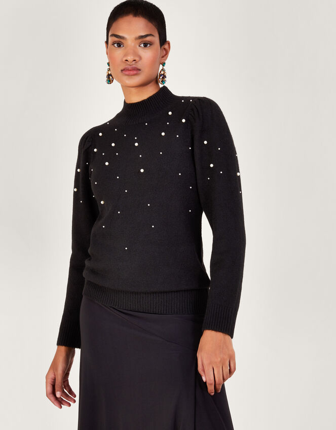 Payal Pearl Jumper Black