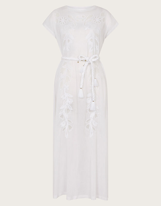 Garcia Cutwork Midi Dress White