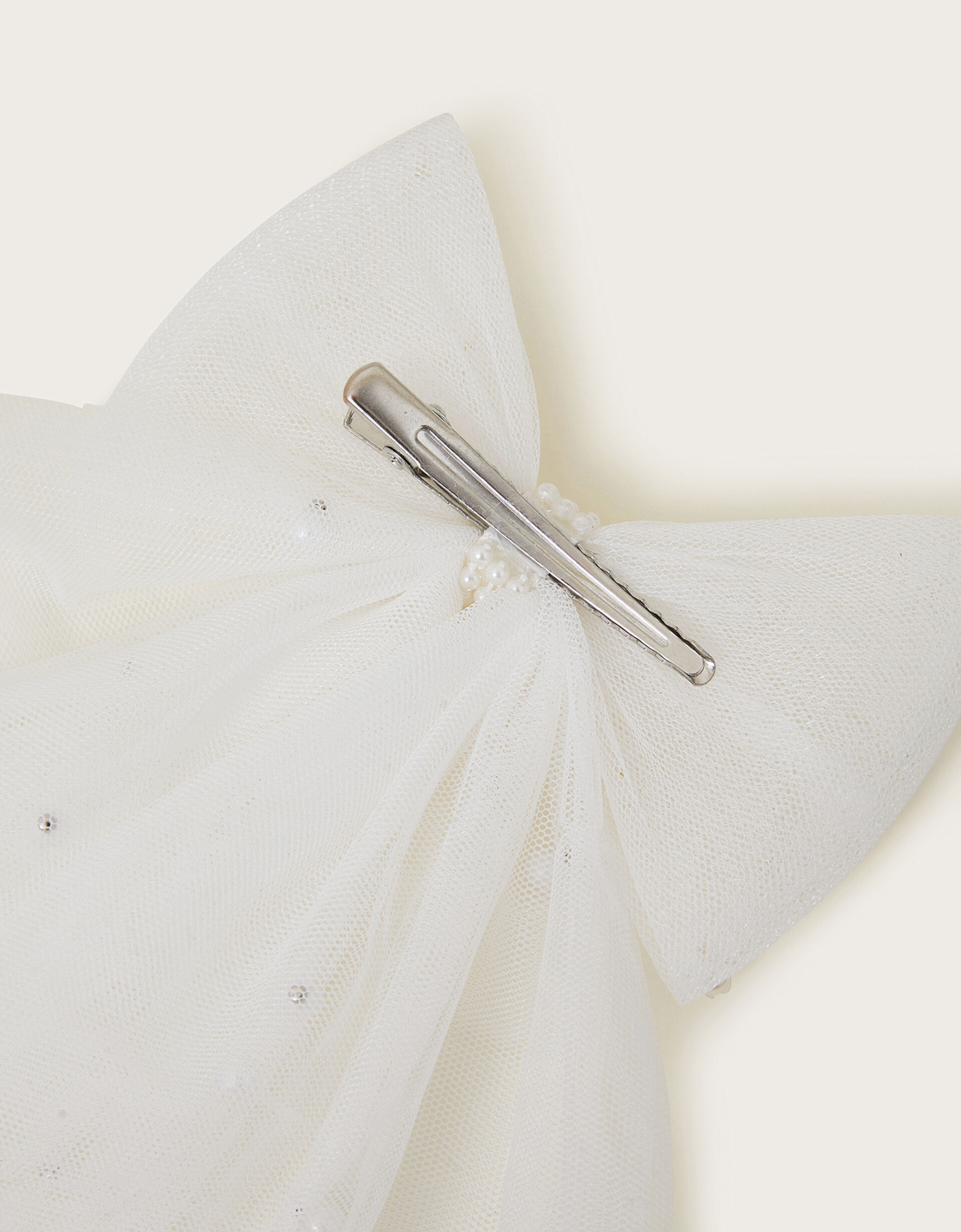 Communion Pearl Hair Bow