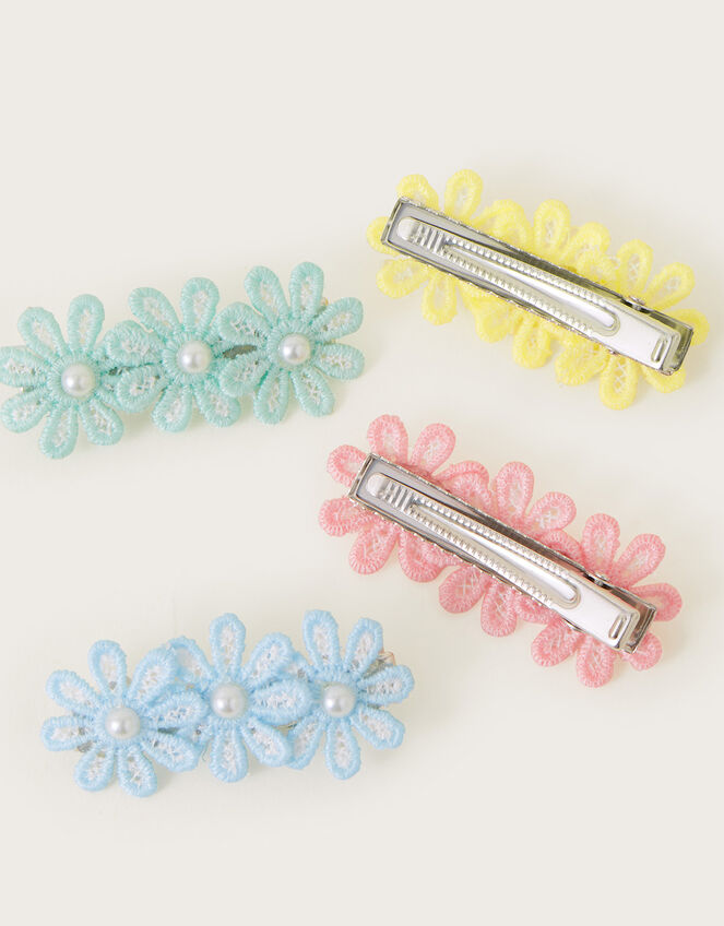 Lacey Daisy Hair Clips 4 Pack