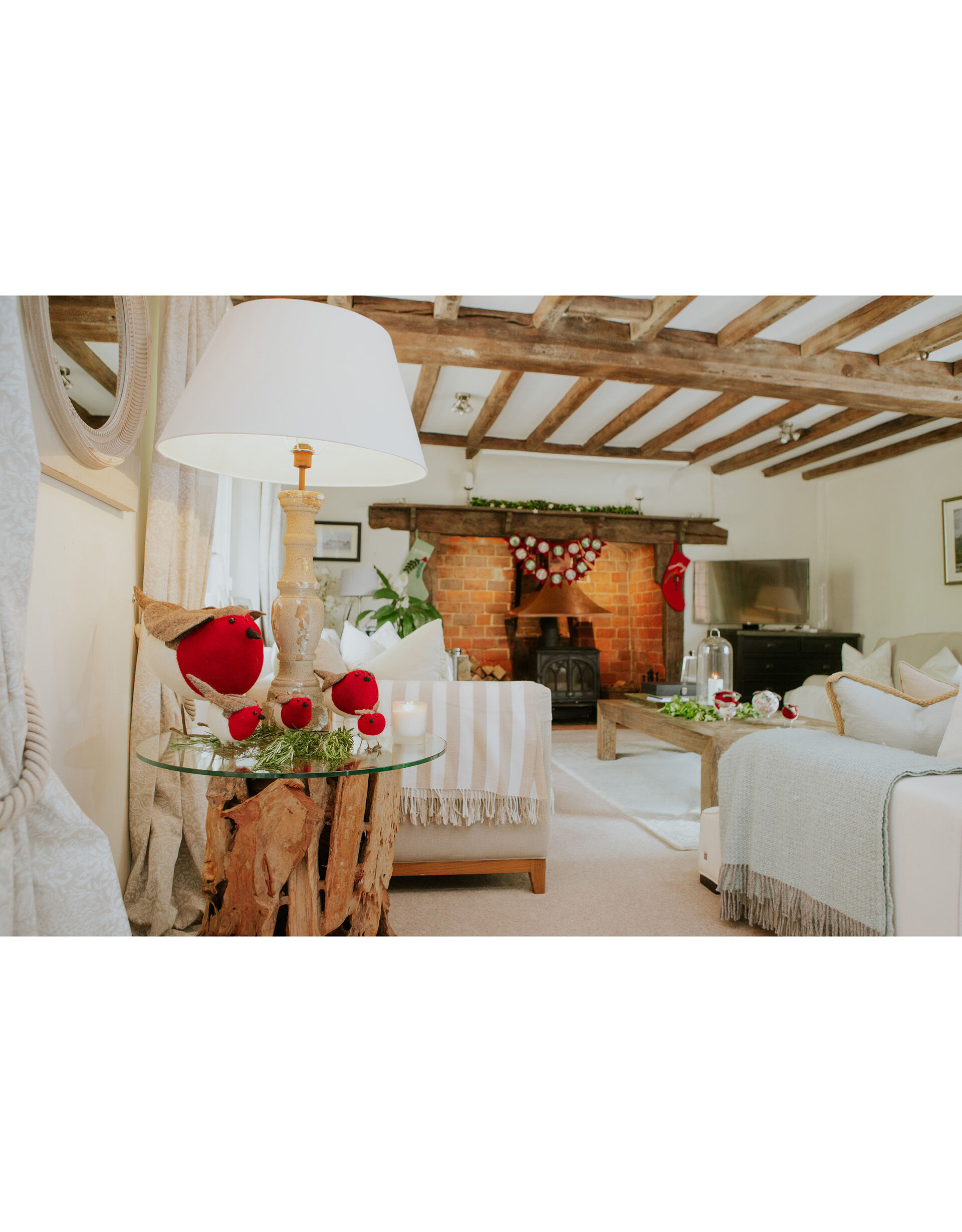 Fiona Walker Medium Velvet Robin