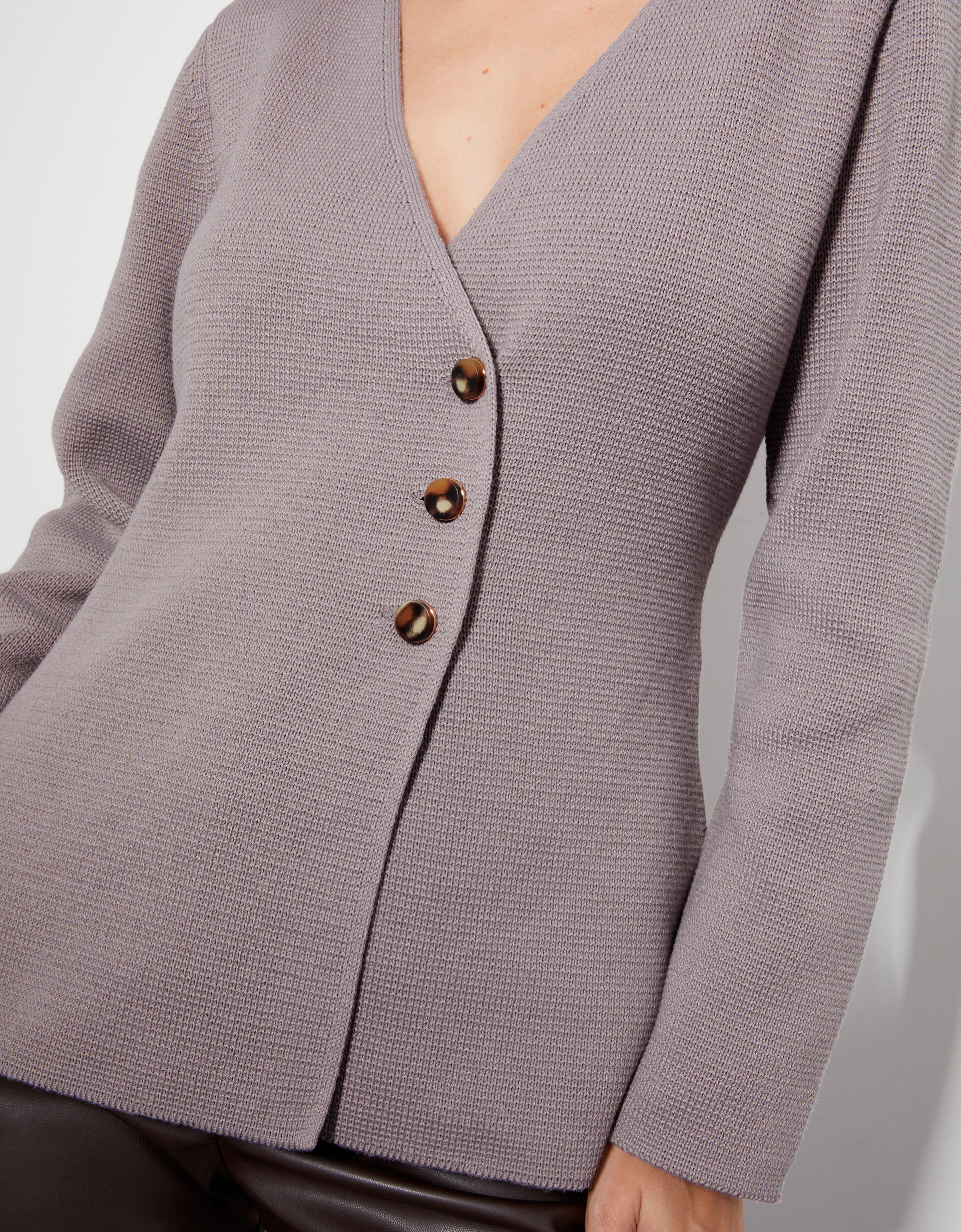 Saf Structured Cardigan Natural