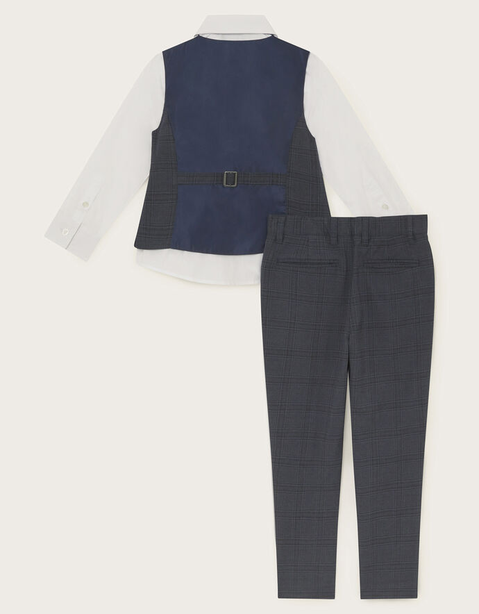 Four-Piece Check Suit Grey | Boys' Suits & Sets | Monsoon UK.