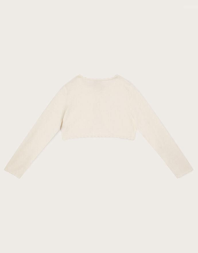 3D Petal Cardigan Ivory | Girls' Cardigans | Monsoon UK.