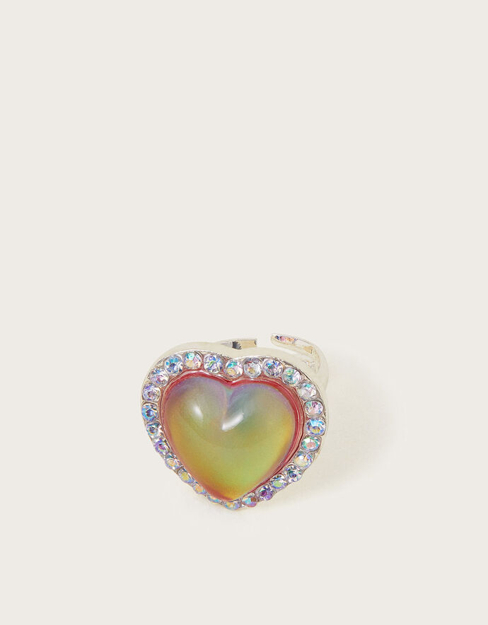 Diamante Heart Mood Ring