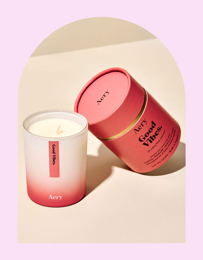 Aery Good Vibes Ginger Rhubarb & Vanilla Candle 200g