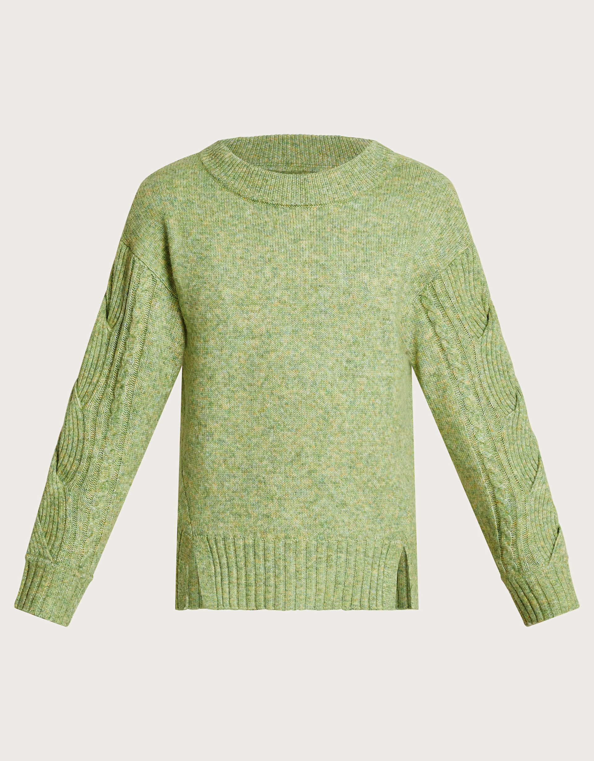 Connie Cable Knit Jumper Green | Jumpers | Monsoon UK.