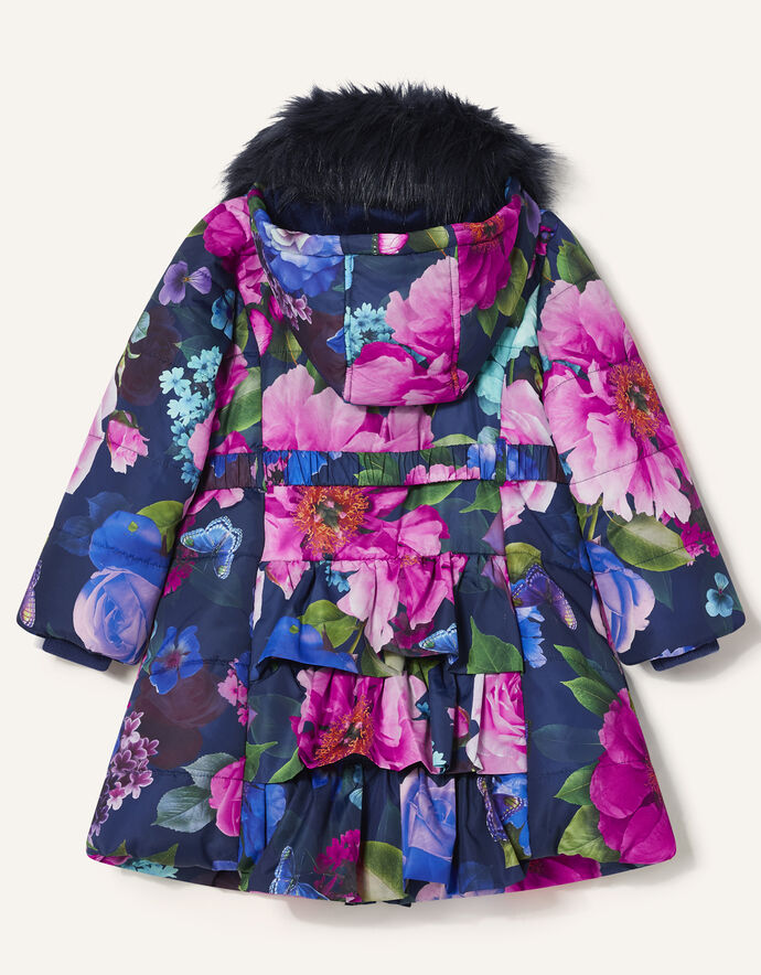 Rose Print Padded Coat | Girls' Coats & Jackets | Monsoon UK.