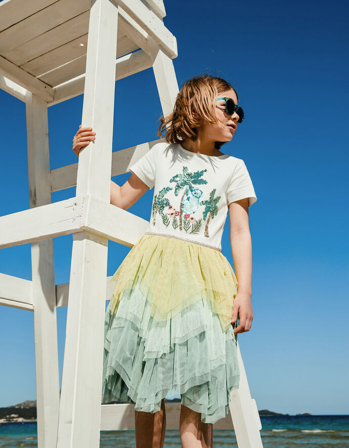 Disco Koala Dress Green | Girls' Dresses | Monsoon UK.