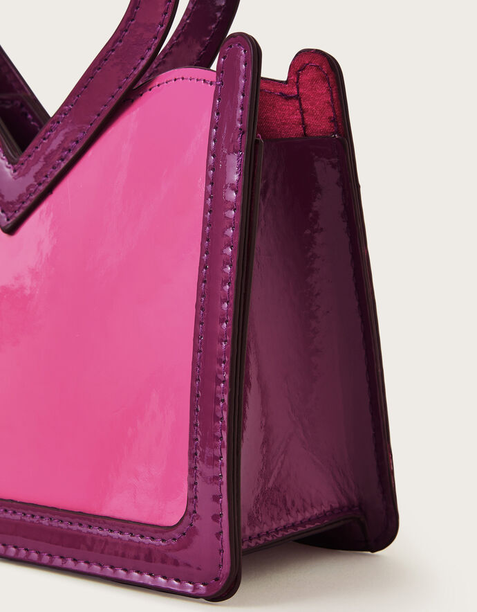 Patent Heart Handle Bag | Accessories | Monsoon UK.
