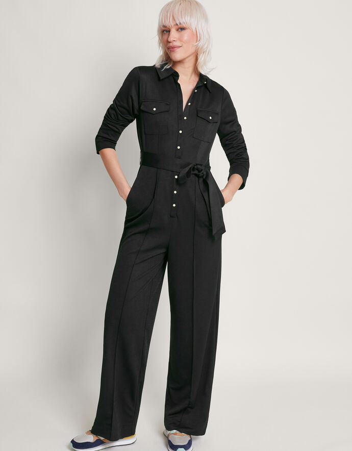 Penny Ponte Jumpsuit Black | Jumpsuits | Monsoon UK.