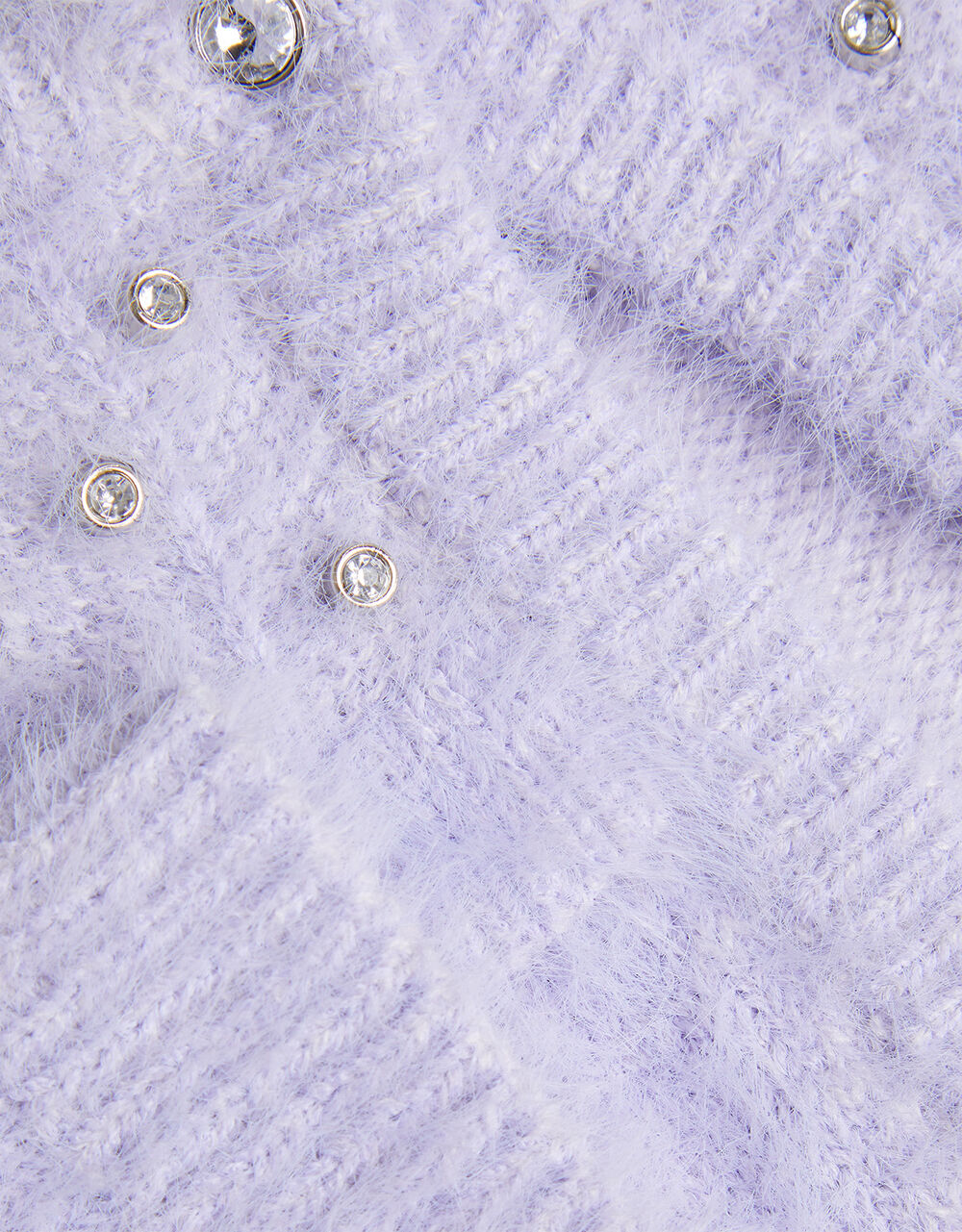 Fluffy Gem Collar Bolero Cardigan Purple | Girls' Cardigans | Monsoon UK.