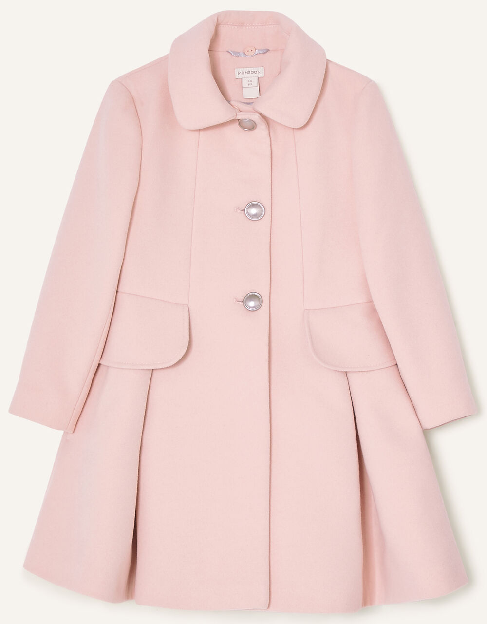 Frill Bow Back Coat Pink | Girls' Coats & Jackets | Monsoon UK.