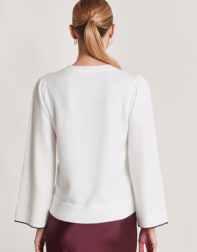 Bailey Bow Jumper Ivory | Jumpers | Monsoon UK.