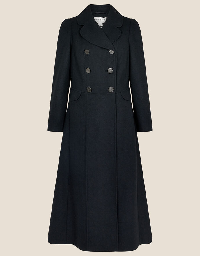 Samantha Skirted Coat Black | Women's Coats | Monsoon UK.