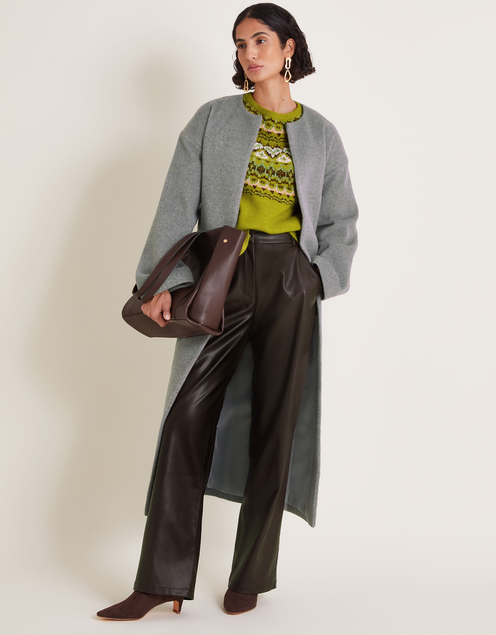 Fern Fair Isle Jumper Green | Knitwear | Monsoon UK.