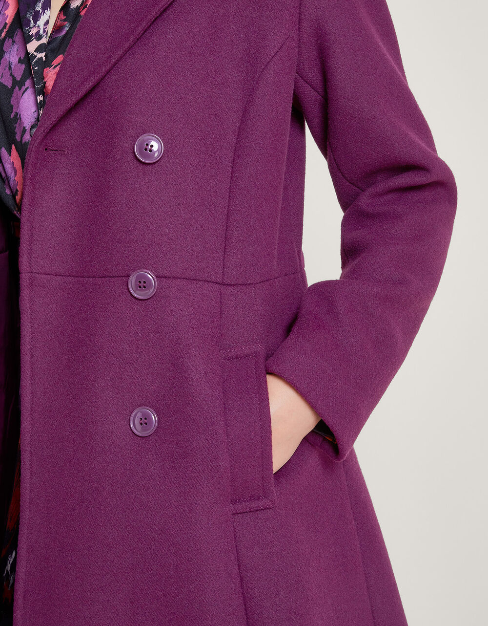 Danielle Skirted Coat Red | Women's Coats | Monsoon UK.