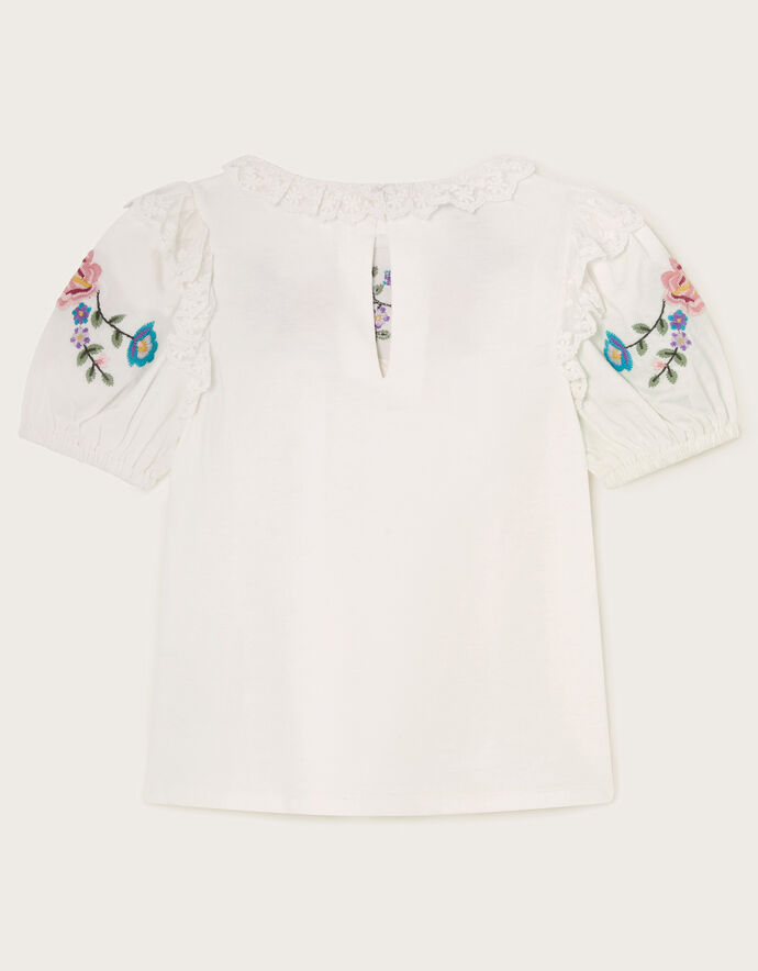 Boutique Embroidered Top Ivory | Girls' Tops & T-shirts | Monsoon UK.