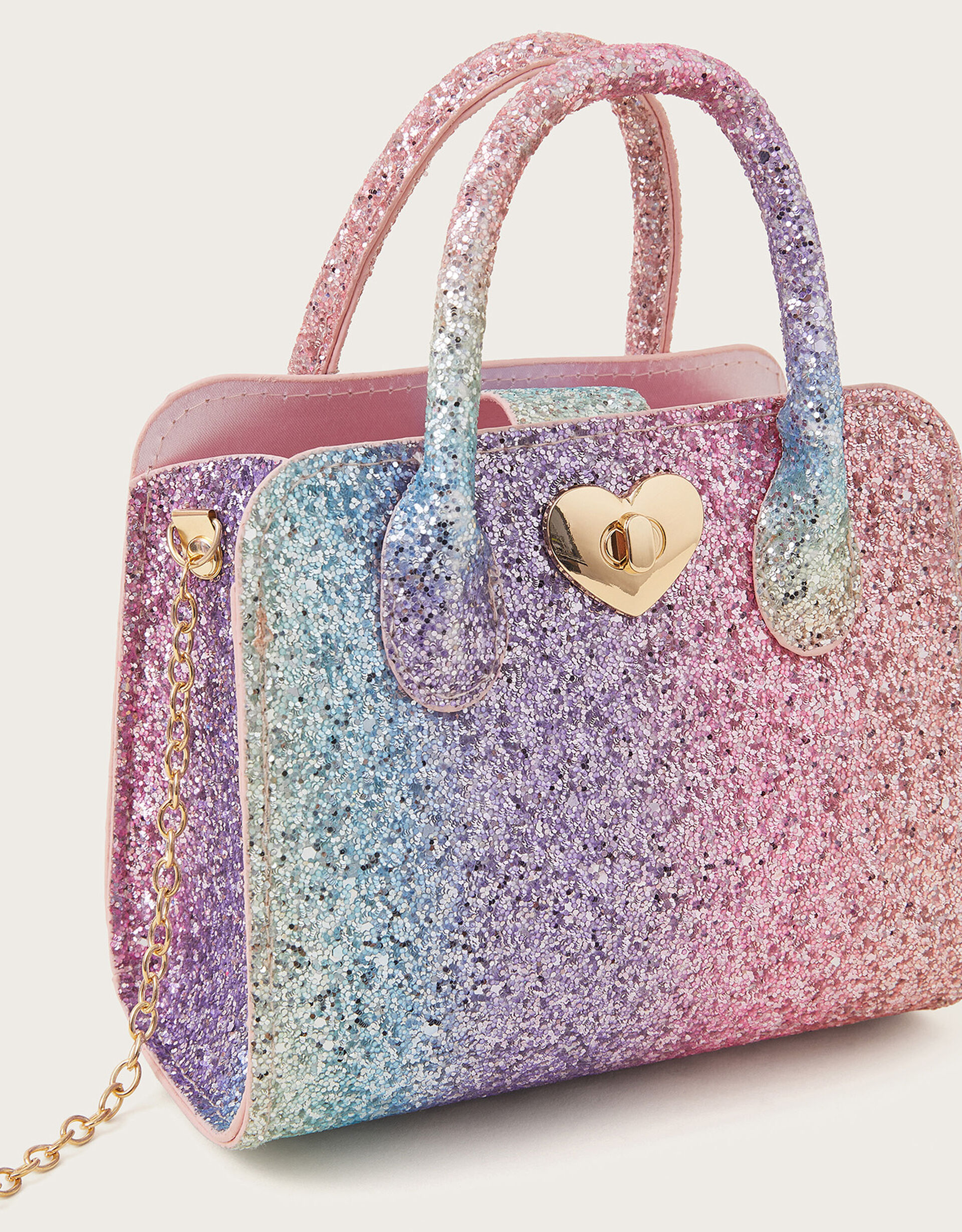 Rainbow Glitter Tote Bag