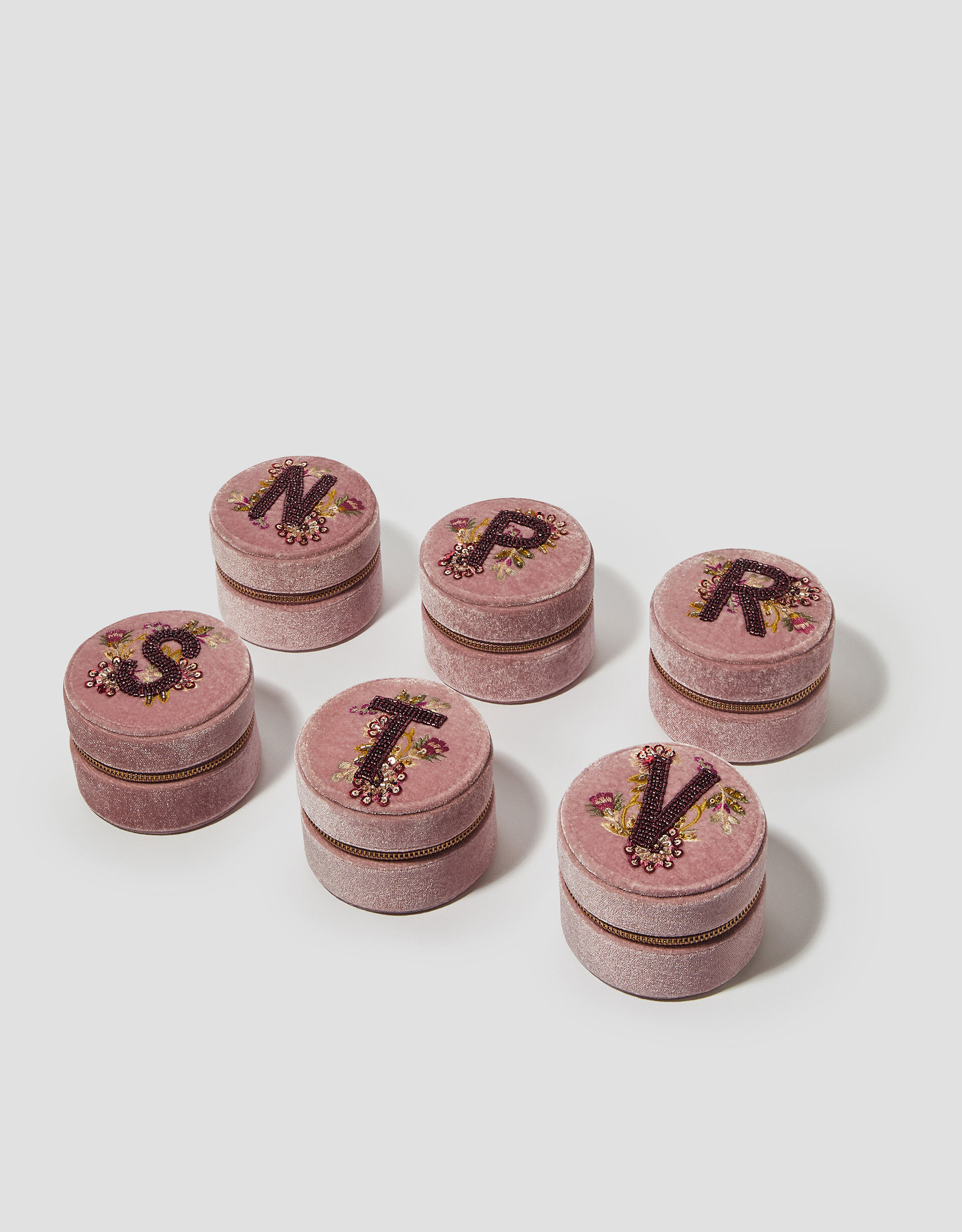 Initial Embellished Jewellery Box Pink | Face & Body | Monsoon UK.