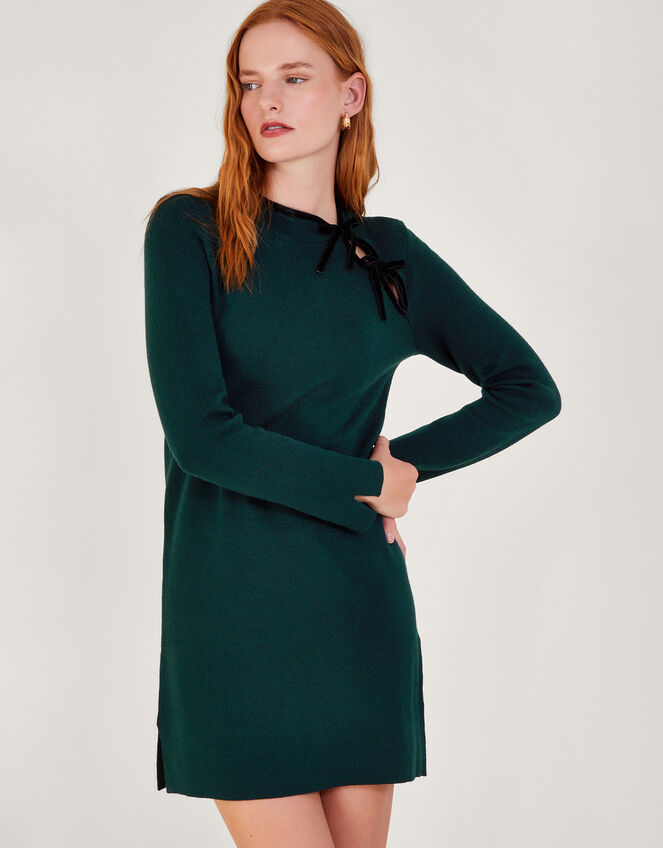 Bea Bow Tunic Dress Green