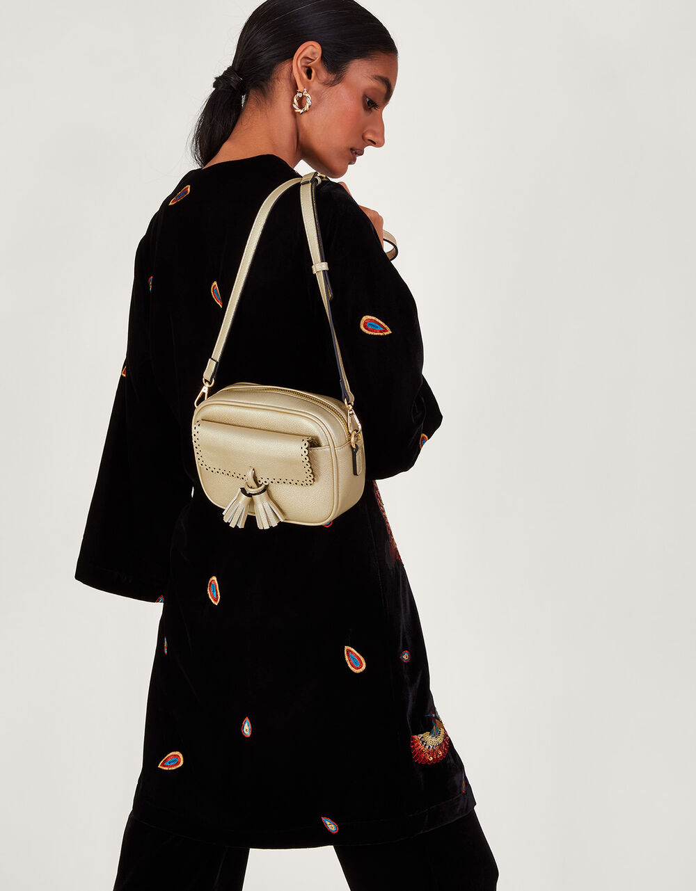 Scalloped Camera Bag | Accessories | Monsoon UK.