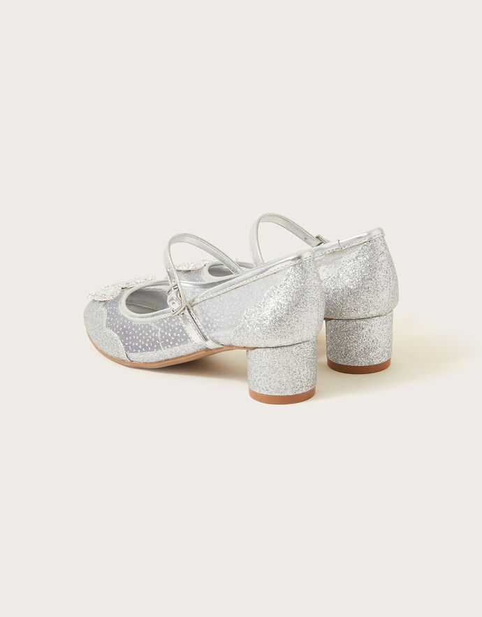 Princess Butterfly Heels Silver