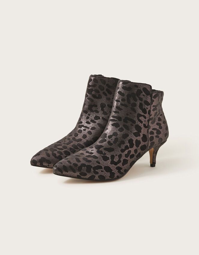 Leopard Ankle Boots Bronze | Women's Shoes | Monsoon UK.