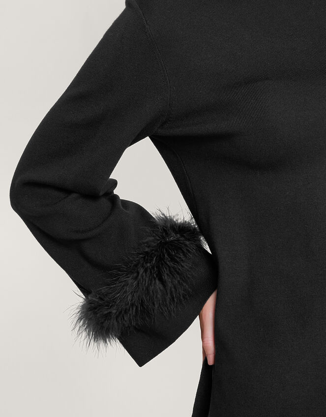 Fern Feather Jumper Black