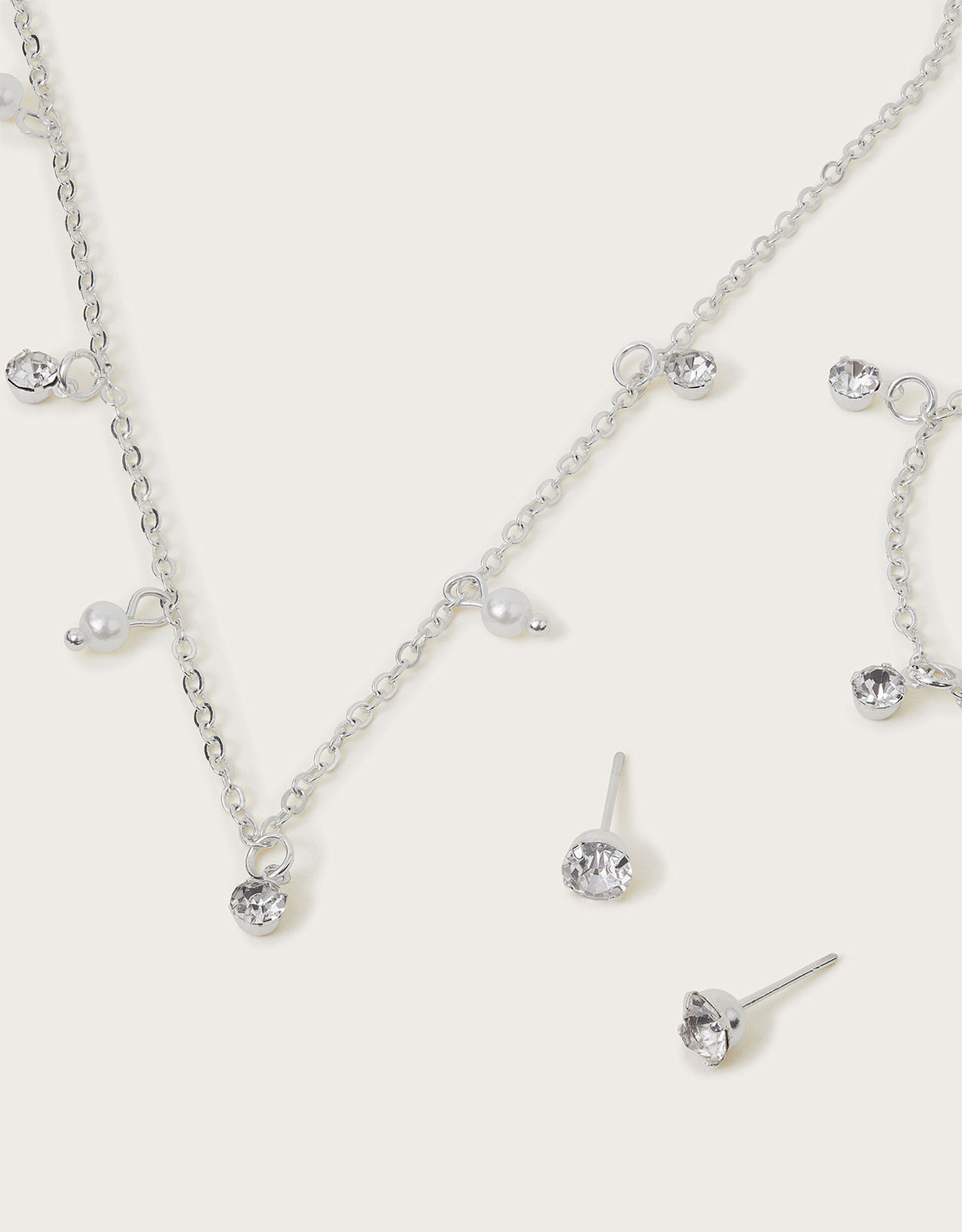 Diamante Drop Jewellery Set